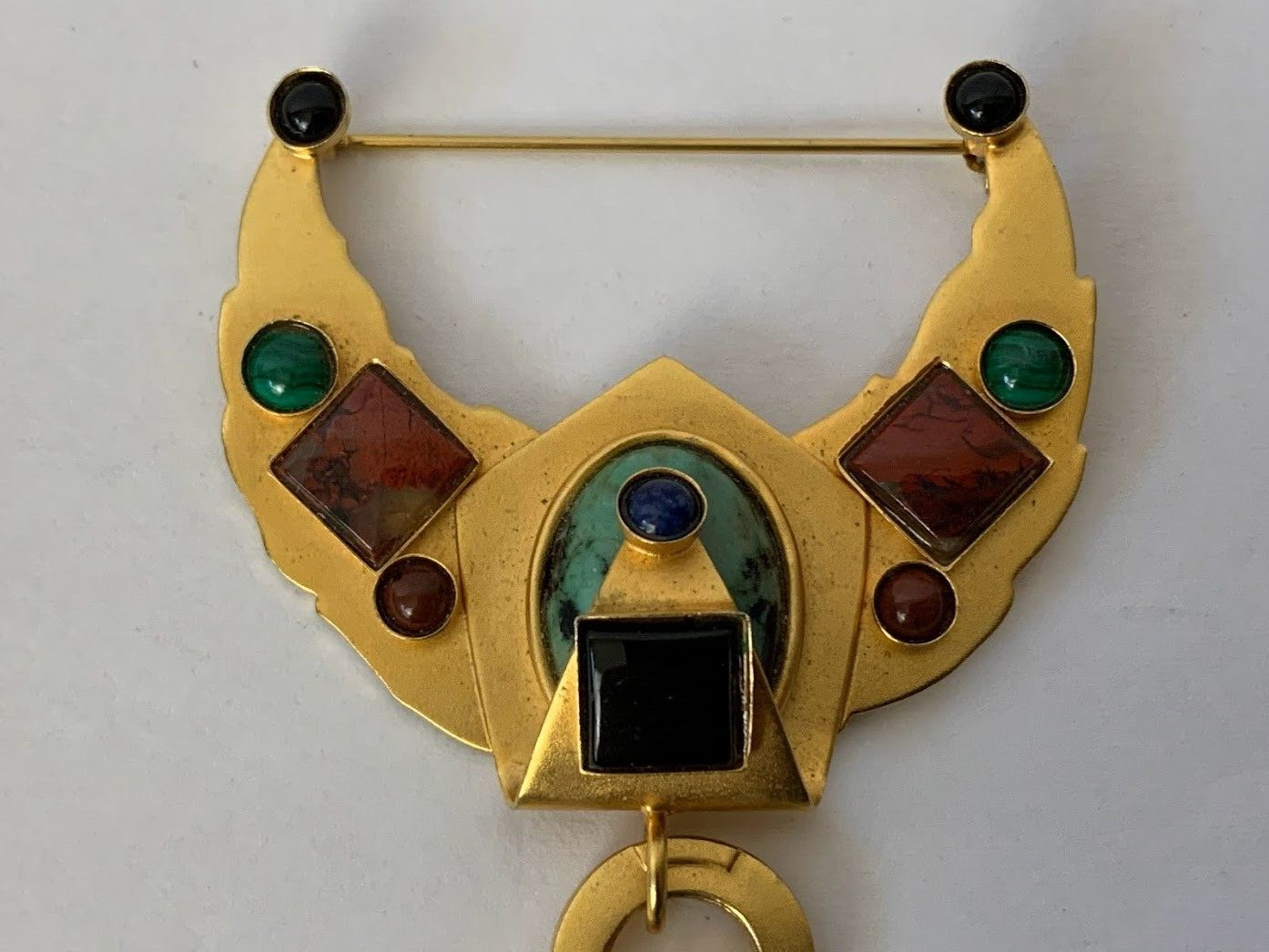 Vintage Gale Rothstein Designs Gold Toned Brooch Mult… - Gem