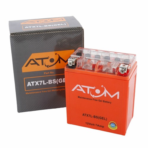 YTX7L-BS Atom Gel Motorcycle Battery for Yamaha YBR 125 Custom 08-16 | eBay