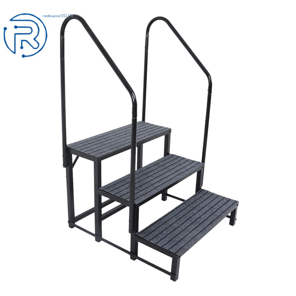 2-3-4 Steps RV Camper Steps Outdoor Stairs Mobile Home Steps with ...