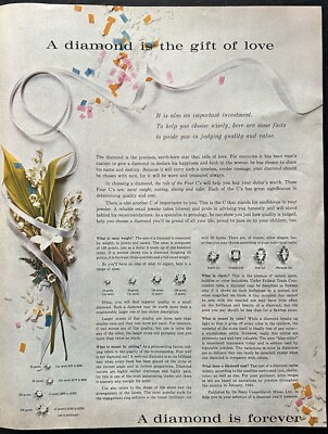 Vintage 1964 A Diamond Is Forever Print Ad Original LOOK Magazine Ad ...