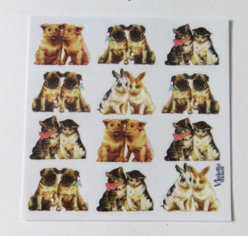Violette Stickers - SWEETHEART PETS - 4x4 Square of NEW RELEASE ...