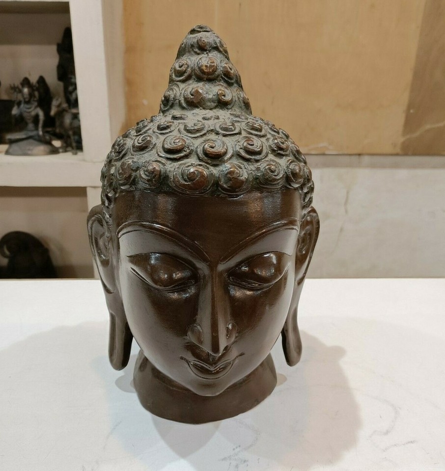 Buddha Figurine Beautiful Buddha Head Statue Idol Sculpture Decorative ...
