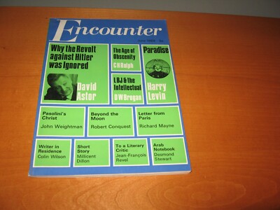 1969 Encounter June Colin Wilson, Desmond Stewart, Harry Levin, David ...