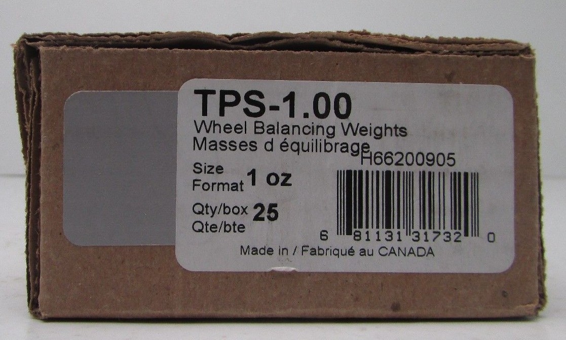 Perfect Equipment Wheel Weights 1 oz Box of 25 TPS-1.00 | eBay