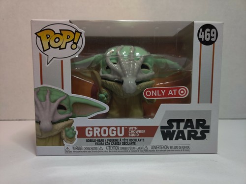 Funko Pop! Star Wars # 469 Baby Yoda Grogu with Chowder Squid Target ...