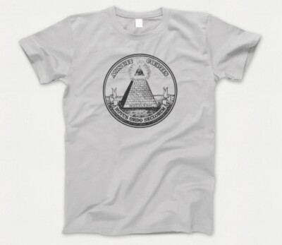Annuit Coeptis T Shirt 714 Pyramid Eye Illuminati John Lennon New World ...