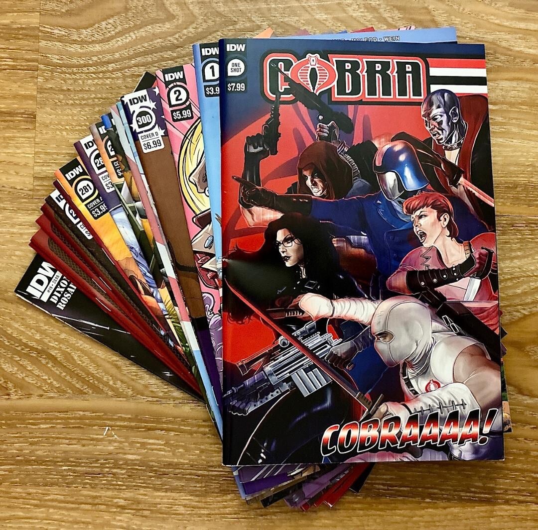 Lot of (20) GI JOE & Related IDW COMICS Cobra, Yearbook - Destro ...