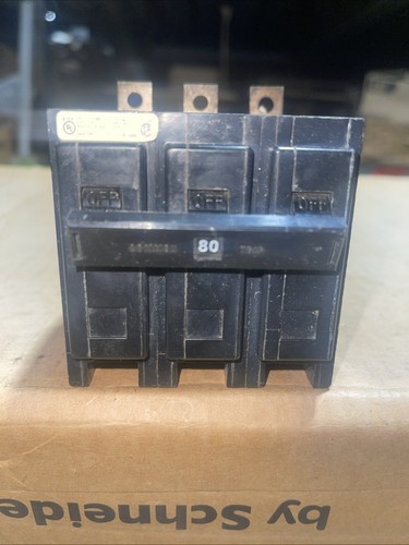 Circuit Breaker Cutler Hammer BAB3080H 80 Amp 3 Pole 240V | eBay