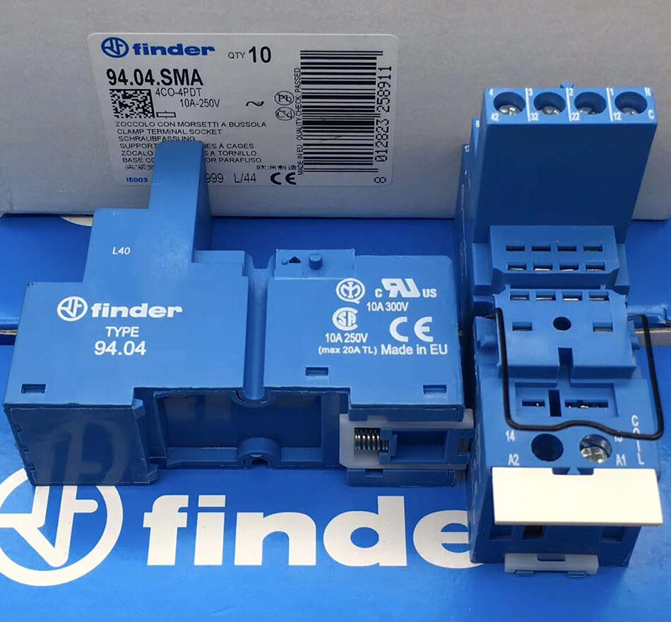 5PCS Finder 94.04.SMA Power Relay Socket For 55.34 Series | eBay
