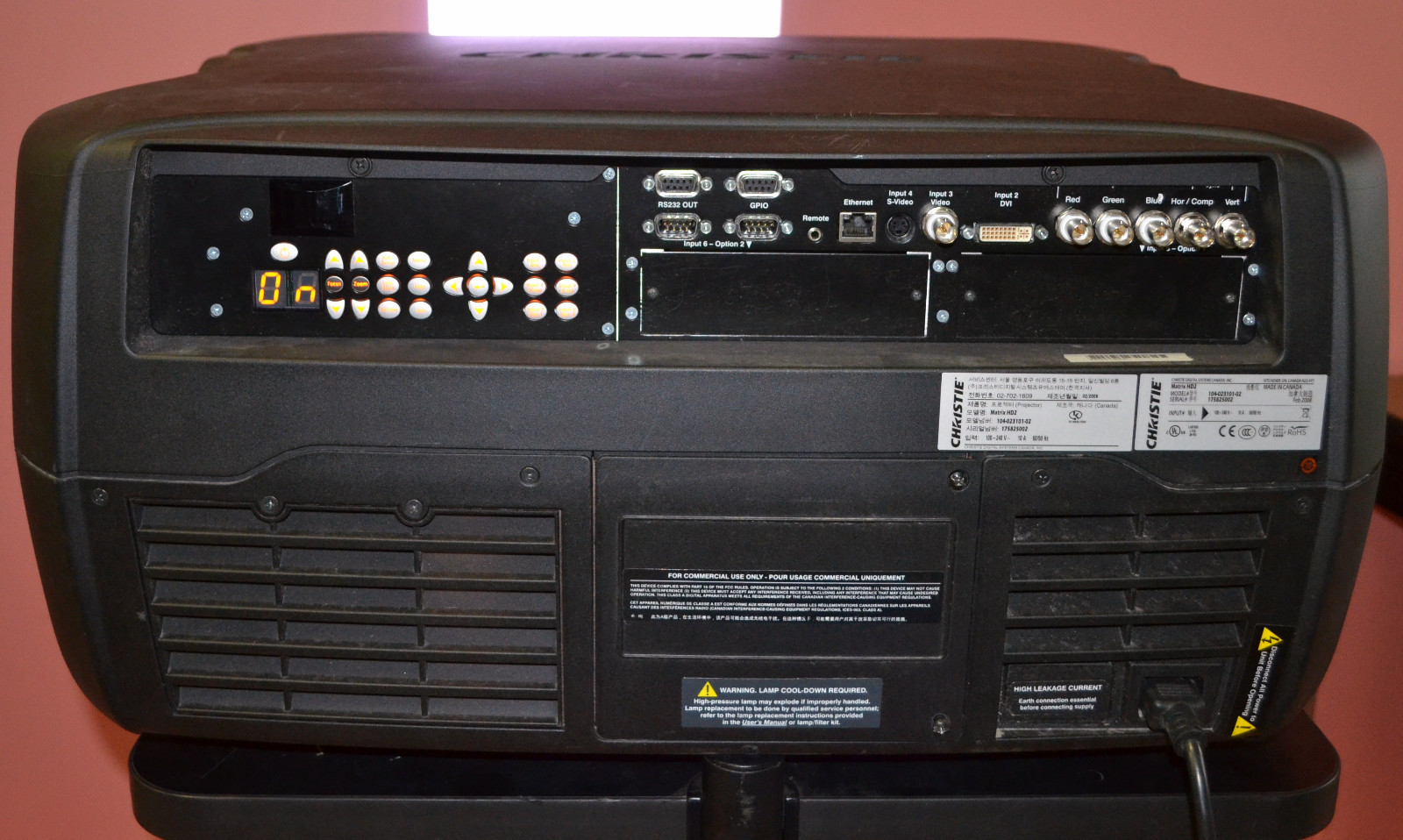 Christie Matrix HD2 HD Projector 1390 Hrs & 1.2:1 0.95" SVGA+ / 1.1:1 0 ...