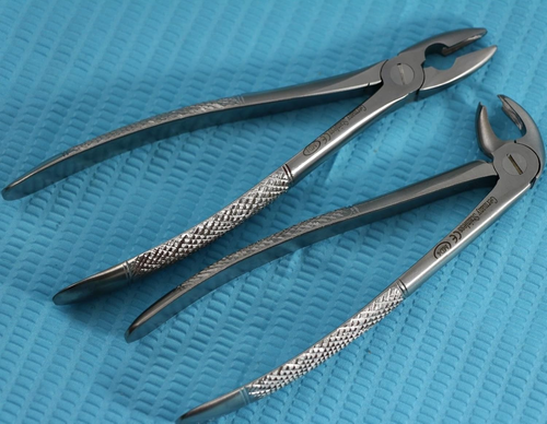 Set of 2 German Grade Dental Surgery Tooth EXTRACTING Extraction Forceps MD1 MD4 | eBay
