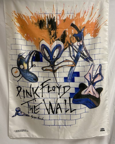 VTG 1982 PINK FLOYD THE WALL Rock Concert FLAG Banner Italy Winterland ...