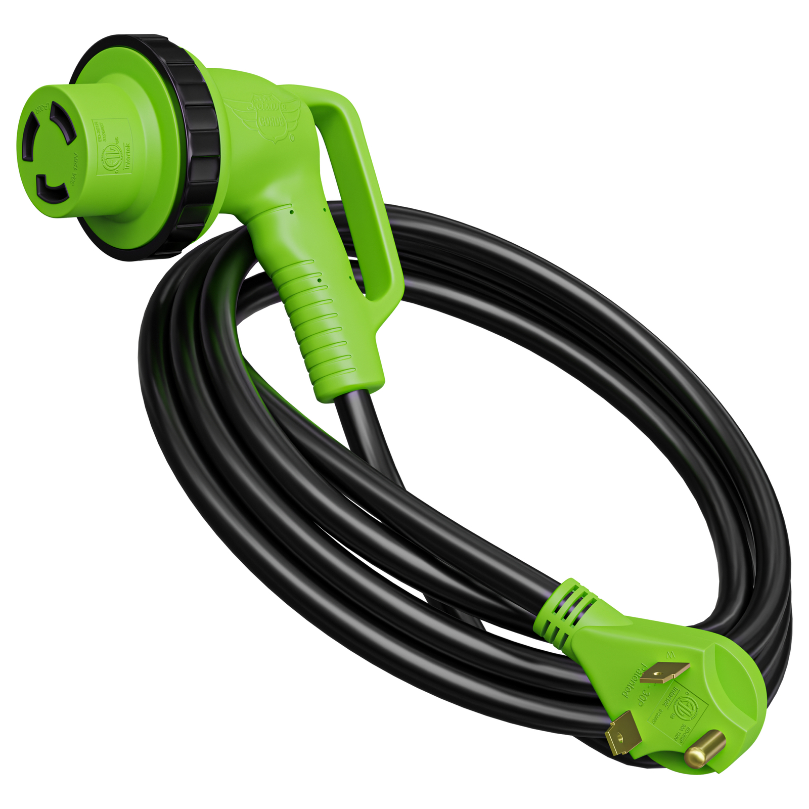 NEW RV Extension Cable 15 FOOT 30AMP 90-Degree Twist Locking Leisure ...