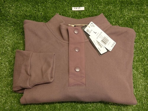 Adidas Go-To Cozy Snap Button Golf Pullover Sweater C.C. Logo Fig Red ...