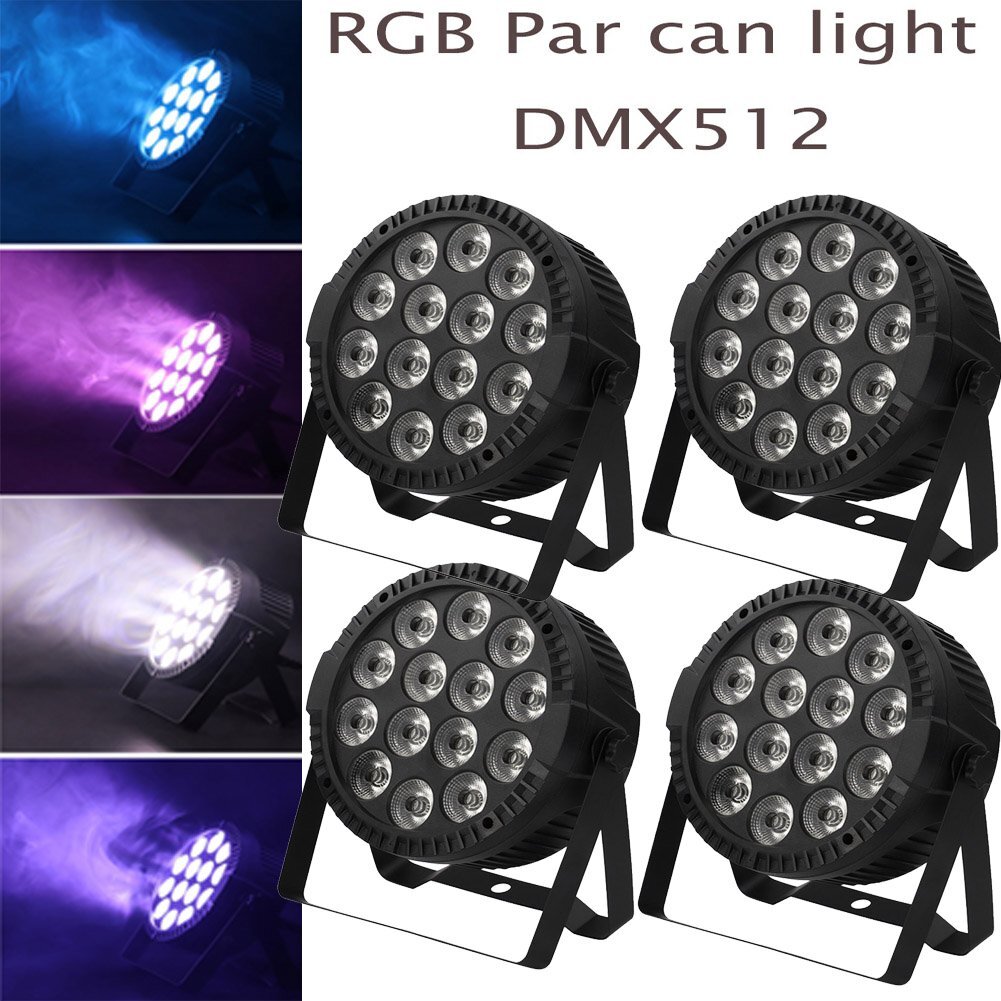 6X 140W RGBW Par Strahler Bühnenlicht 14 LED DMX512 DJ Disco Hochzeit ...