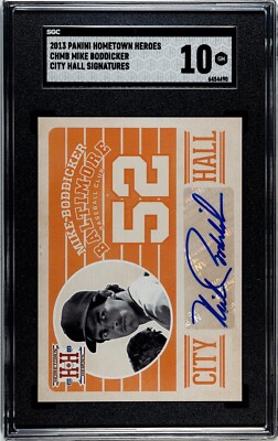 2013 Panini Hometown Heroes Mike Boddicker AUTO AUTOGRAPH SGC 10 GEM ...