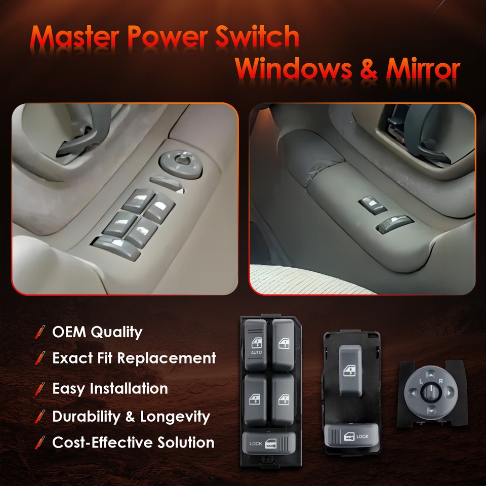 Master Power Window & Mirror Switch Control Fits Chevy GMC C/K 1500 ...