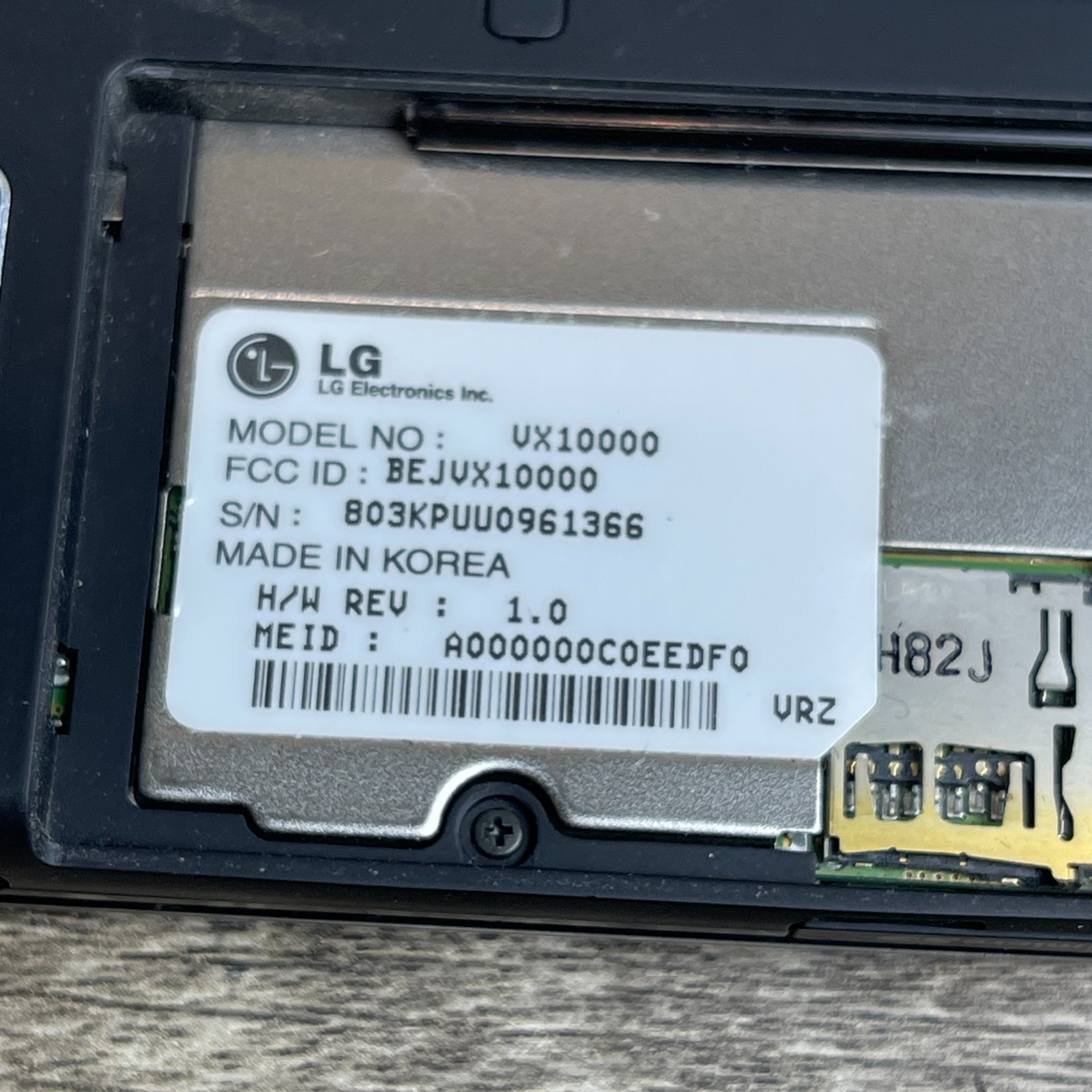 LG Voyager VX10000 Black 2.8" LCD 2MP QWERTY Keyboard (Verizon) Flip ...