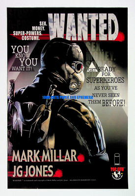 Wanted Image Top Cow Comics 2003 Trade Print Magazine Ad Poster ADVERT ...