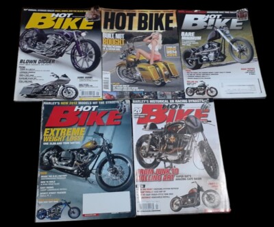 Hot Bike, Hottest Custom Harleys Motorcycle Magazines Lot of 5 | eBay