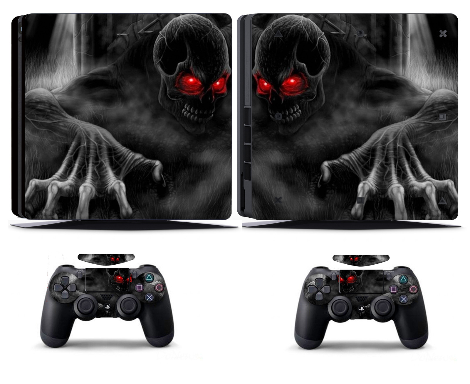 Dark Skull 205 Vinly Skin Sticker Cover for Sony PS4 Slim PlayStation 4 ...