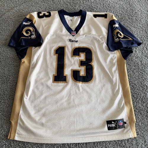 Vintage Authentic 2000 Puma NFL St Louis Rams Kurt Warner Jersey Sz 54 ...
