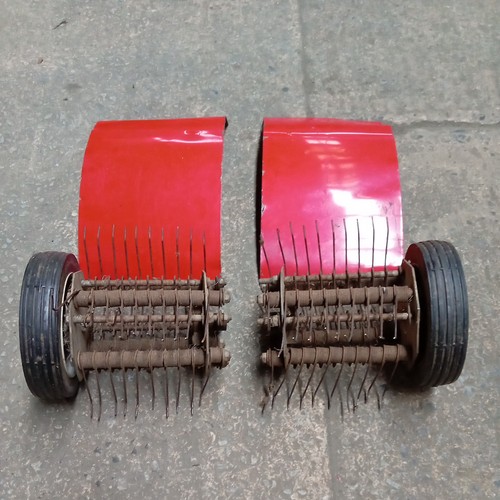 MANTIS TILLER LAWN DETHATCHER SCARIFIER ATTACHMENT + SHIELDS | eBay UK