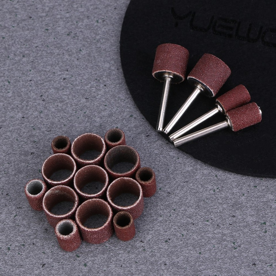 64 Pcs Pet Nail Art Sandpaper Ring Grinding Polishing Tool Sanding ...