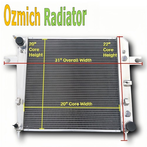 2 Row Aluminum Radiator For Jeep Liberty 3.7L V6 Gas 2002 2003 2004 ...
