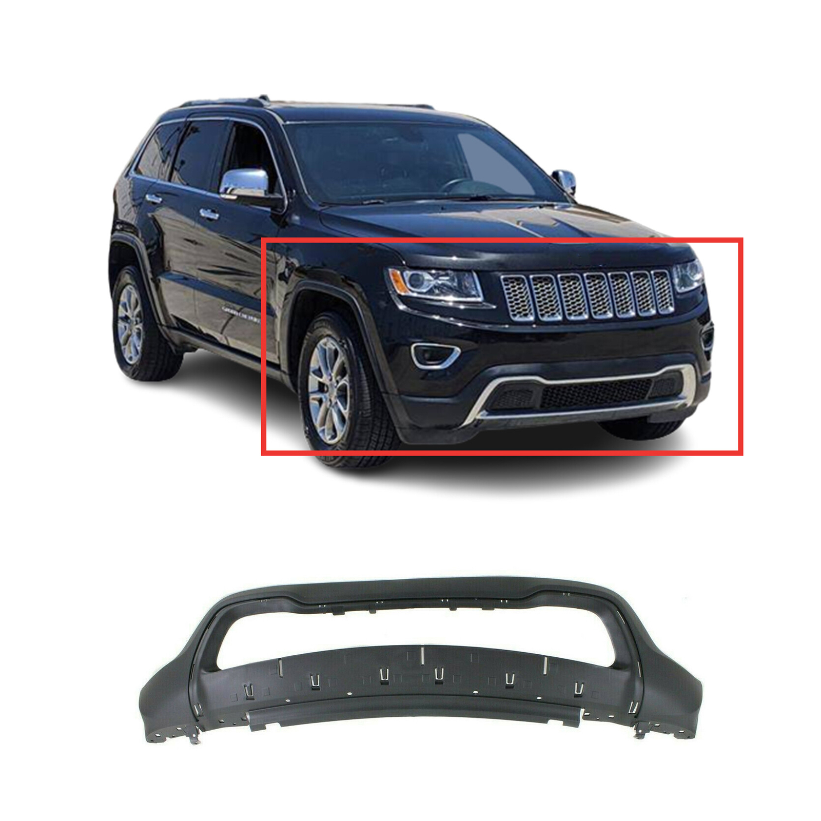 Front Lower Bumper for 2014-2016 Jeep Grand Cherokee 68143076AD ...