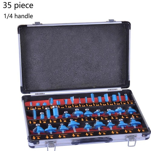 35Pcs Shank Milling Cutter Router Bit Set Wood Carbide Woodworking ...
