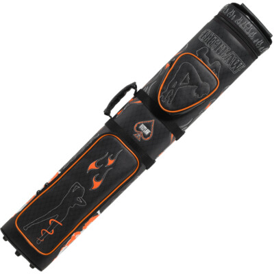 Outlaw OLB35D Stitch Flames 3x5 Hard Pool Cue Case Billiard Stick ...