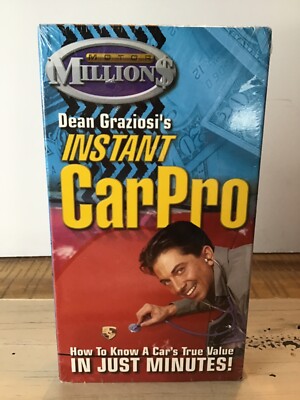 Dean Graziosi's Instant Car Pro VHS Tape 2001 New Sealed How to Value A ...
