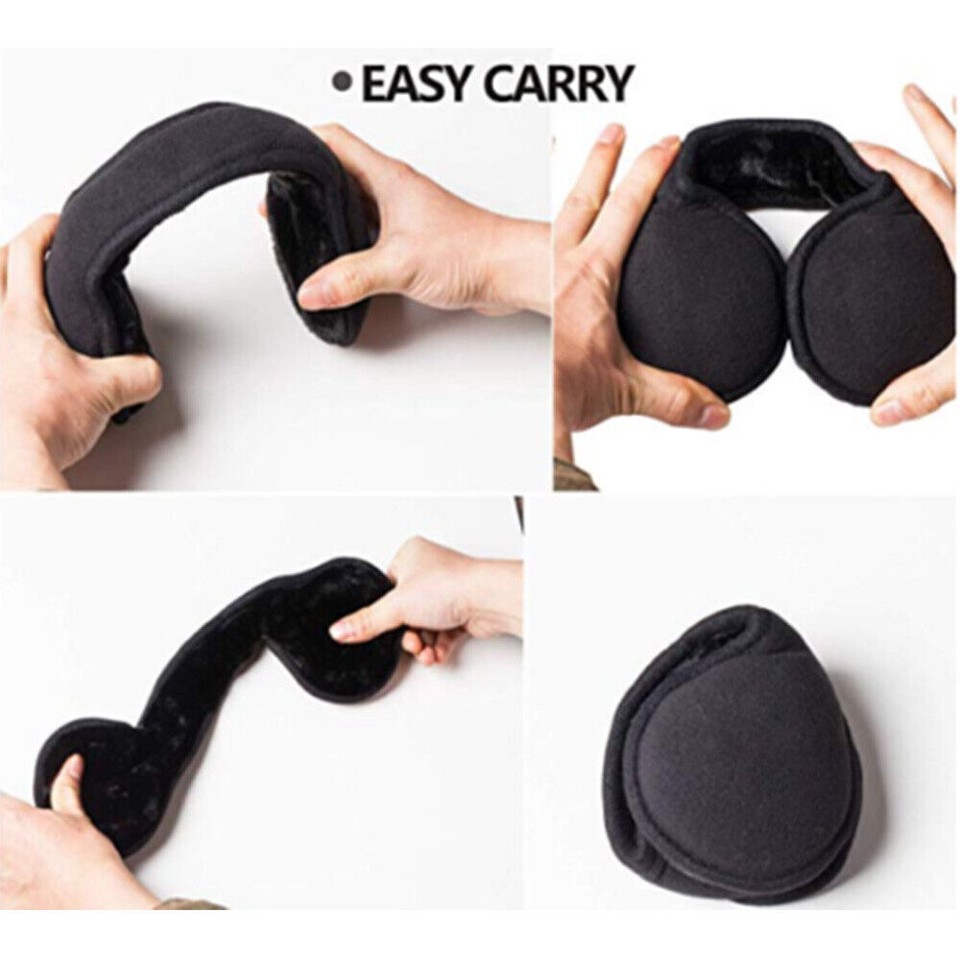 Ear Muffs Winter Ear warmers Fleece Earwarmer Men Women Behind the Head ...