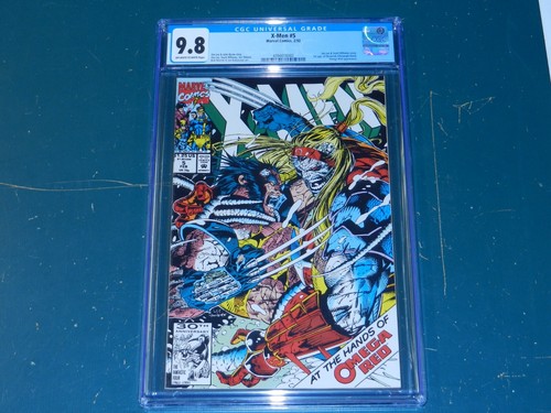 MARVEL X-MEN #5 CGC 9.8 HIGHEST GRADE JIM LEE 1ST MAVERICK OMEGA RED | eBay