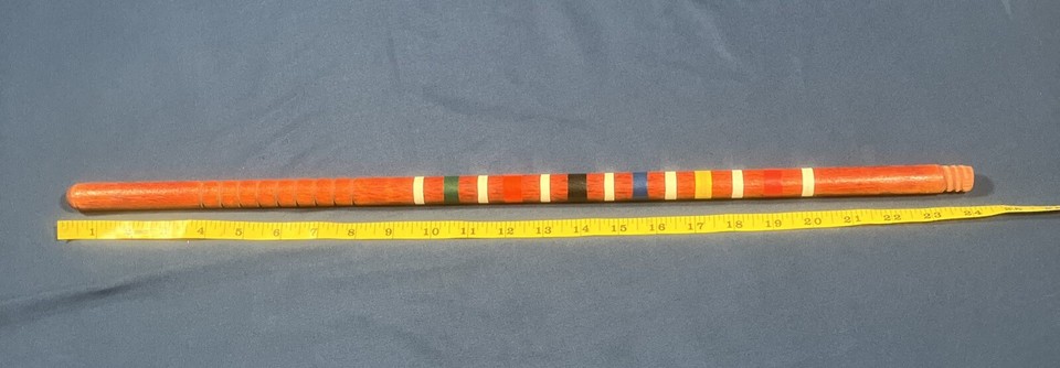 Vintage Stripe Croquet Mallet Handle Stick Wooden Replacement Only No ...