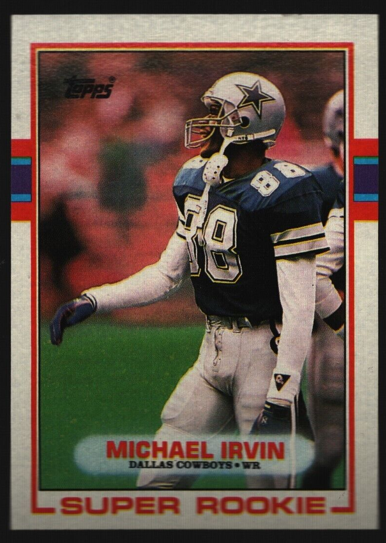 Michael Irvin 1989 Topps #383 Rookie Dallas Cowboys Vintage 80s ...