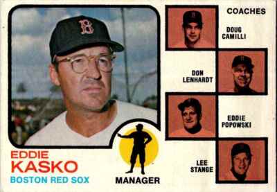 1973 Topps Eddie Kasko MGR. Boston Red Sox #131 | eBay