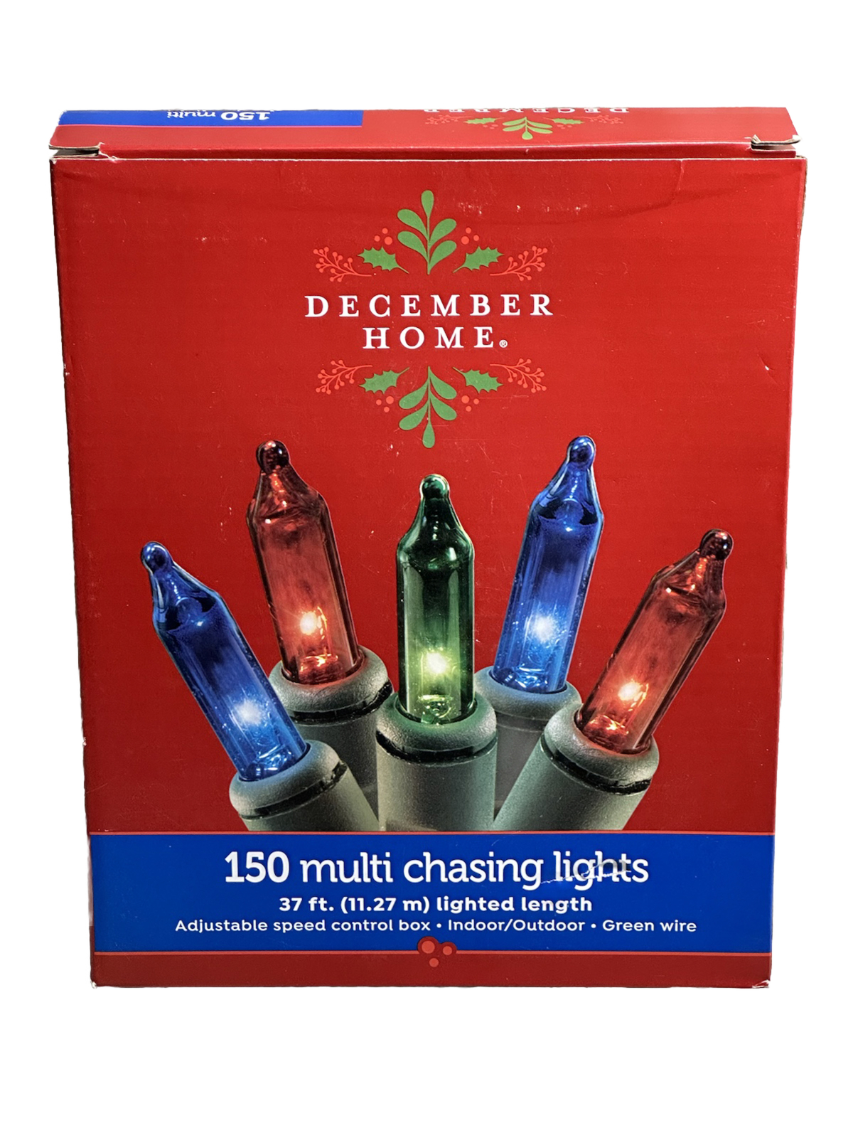 December Home 150 Multi Chasing Lights 37ft./11.27m Lighted Length ...