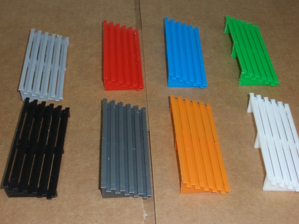 HO Scale Bleachers 4 Pack - Custom colors - You pick the colors you ...