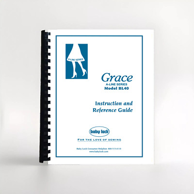 Baby Lock Grace BL40 Instruction Manual | eBay