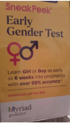 Myriad Genetics SneakPeek Early Gender Test Exp: 10/24/2025 | eBay