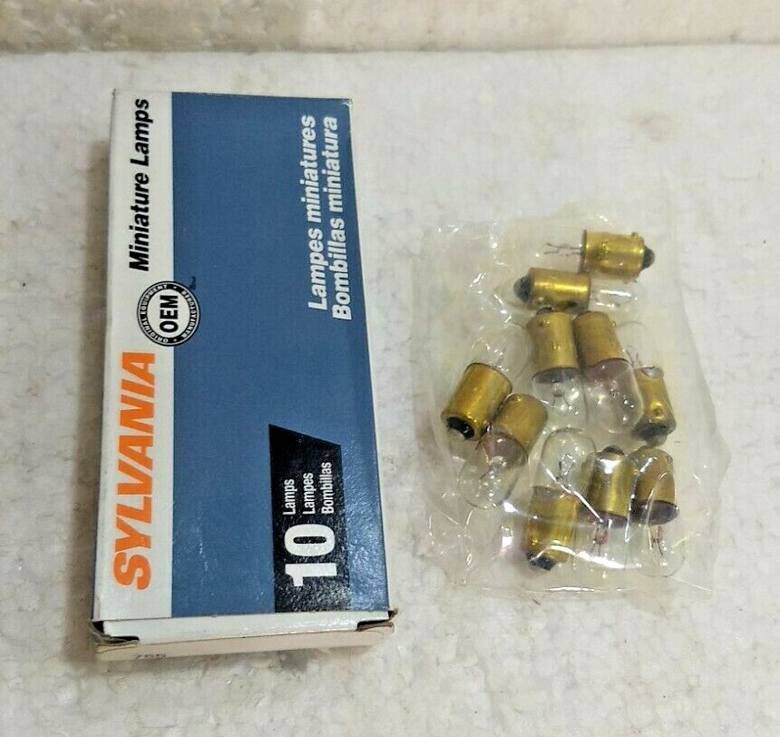 Box of 10 Sylvania #755 35763 Miniature Lamps Light Bulbs | eBay UK