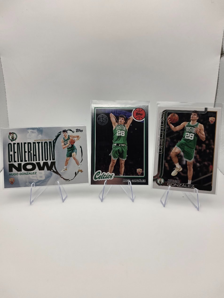 Hugo González Rookie Lot 2025 Topps – GN + 45th Anniv + Base RC Celtics ...