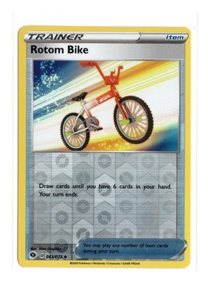 Pokemon Rotom Bike Champions Path 63/73 Reverse Holo TCG 2020 B3G1 Free ...