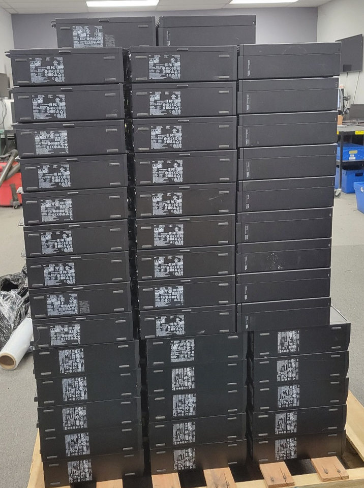 BULK Pallet of 130 Dell Optiplex SFF Desktop PCs Core i5 4-7th Gen ...