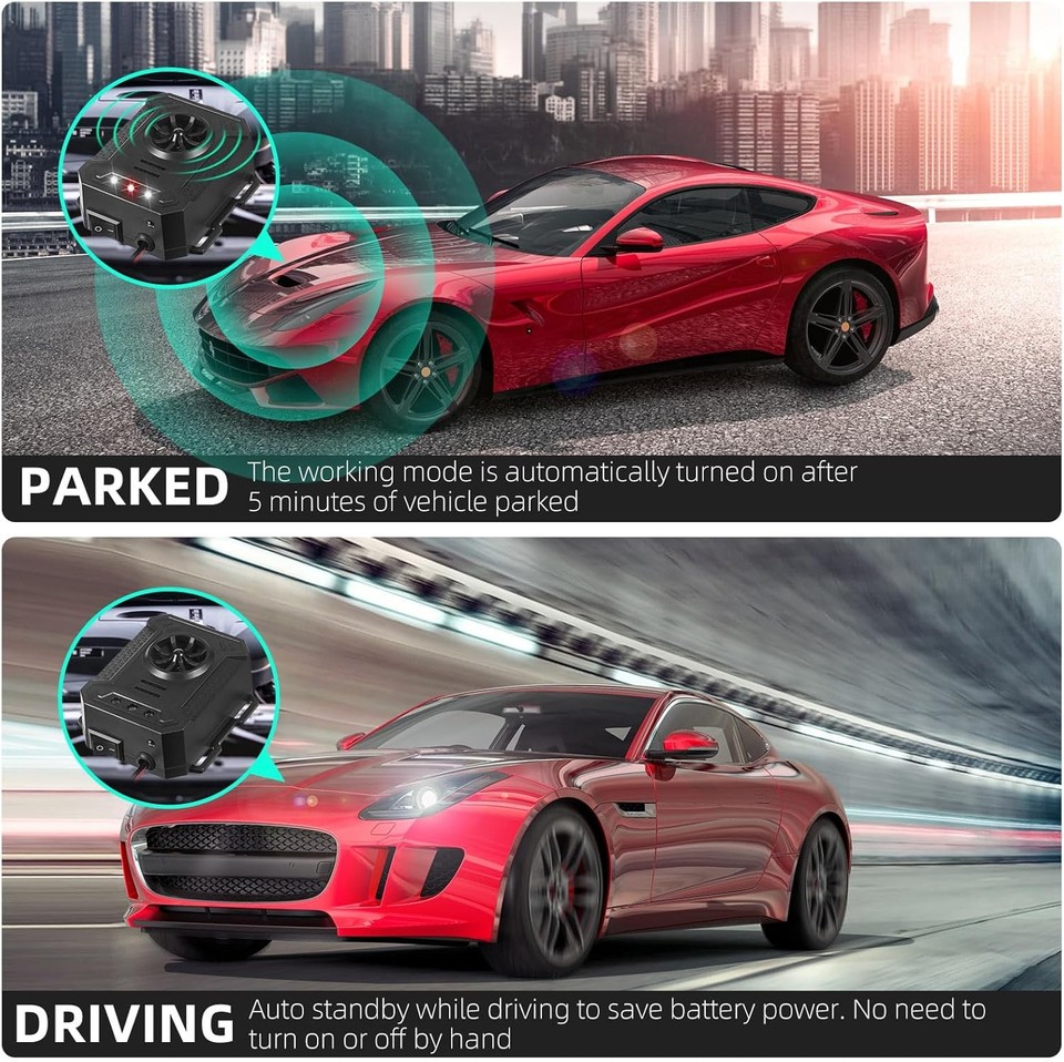 4xCar Rodent Repellent Devices–Ultrasonic Protection for Vehicle Wiring ...