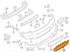 NEW MINI COUNTRYMAN R60 REAR BUMPER CHROME TRIM 51129804577 9804577 ...