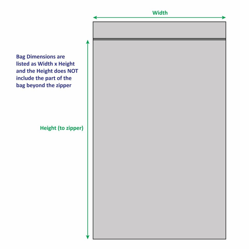 Apple Brand 1x1 2Mil Clear Reclosable Zipper Plastic Bags Baggies ...