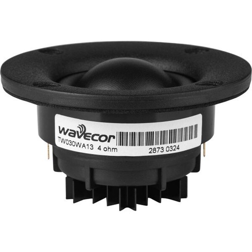 Wavecor 1" Silk Dome Tweeter Rear Chamber and Heat Sink TW030WA13 4 Ohm | eBay